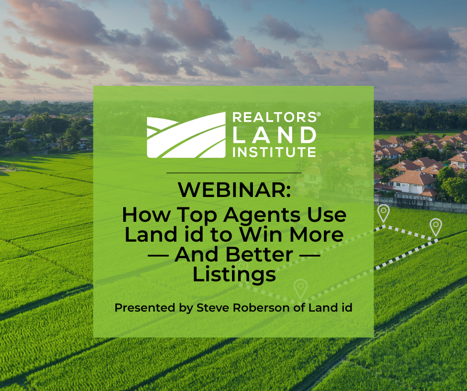 REALTORS® Land Institute > Learn > Webinars